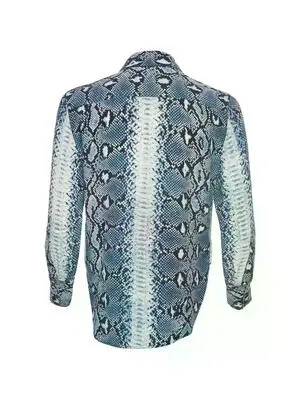 JOSEPH Lydie Python-print Silk Shirt