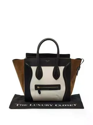 Celine Mini Luggage Tote Bag - Neutrals