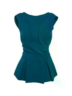 Elie Saab Backless Peplum Top