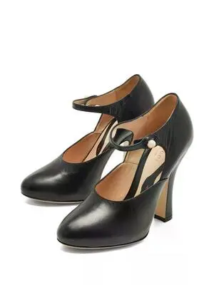 Gucci Lesley Leather Heeled Pumps With Faux-pearl Detail