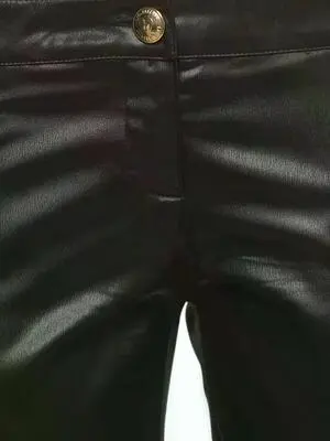 Moschino Slim-fit Trousers With Gold-tone Zip Details