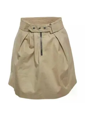 Sandro Belted Gabardine Mini Skirt