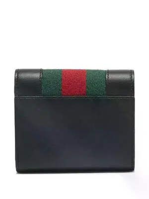 Gucci Sylvie Web Stripe Trifold Wallet