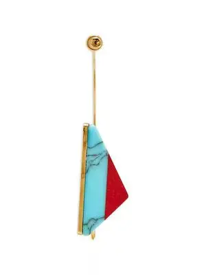 Fendi Rainbow Pyramid Resin Earring