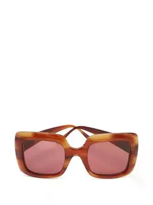 Gucci Interlocking G Squared Sunglasses - Brown