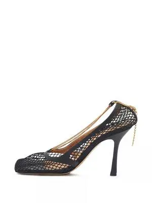 Bottega Veneta Gold Tone Pumps