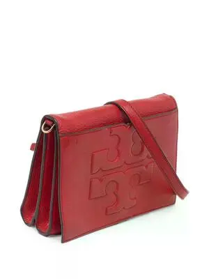 Tory Burch Embossed Logo Flap Crossbody Bag
