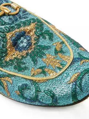 Gucci Princetown Horsebit Mules - Blue