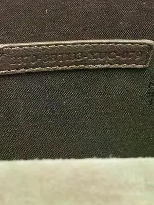 Fendi Logo Suede Clutch Bag
