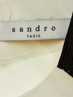 Sandro Contrast-sleeve Blouse