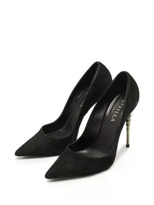 LE SILLA Suede Spiral Heel Pumps