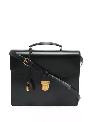 Celine Small Cartable Leather Briefcase - Black