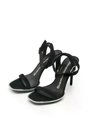 Alexander Wang Suede Ankle Strap Stiletto Sandals