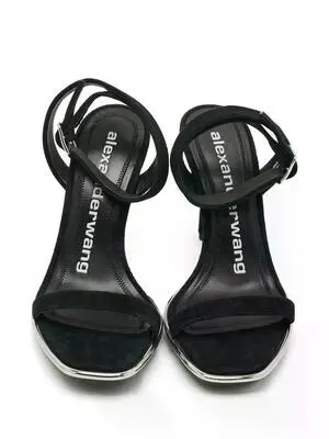 Alexander Wang Suede Ankle Strap Stiletto Sandals