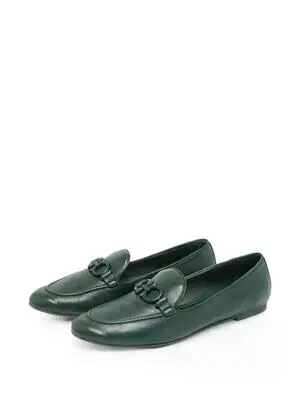 FERRAGAMO Trifoglio Leather Loafers