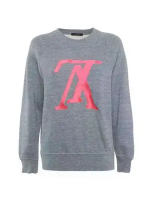 LOUIS VUITTON Logo Embroidered Sweatshirt