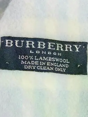 Burberry Checked-pattern Fringed-trim Scarf