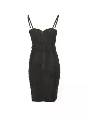 Dsquared2 Ruched Sweetheart Neck Midi Dress
