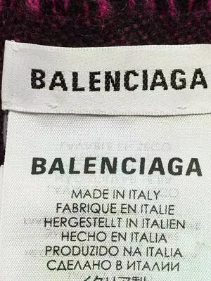 Balenciaga Logo-detail Wool Scarf