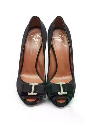 GIUSEPPE ZANOTTI Peep-toe Pumps With Bow Detail