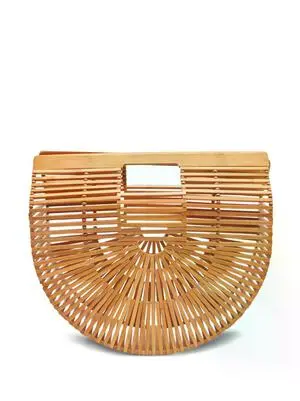 Cult Gaia Bamboo Clutch Bag - Brown