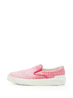 Balmain Barbie Monogram Slip-on Sneakers