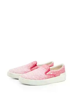 Balmain Barbie Monogram Slip-on Sneakers