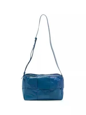 Bottega Veneta Arco Leather Messenger Bag - Blue