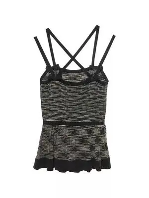 Missoni Metallic Bow Detail Strappy Top