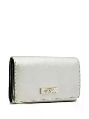Dkny Logo Plaque Flap Wallet
