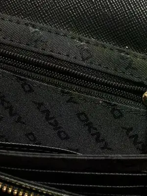 Dkny Logo Plaque Flap Wallet