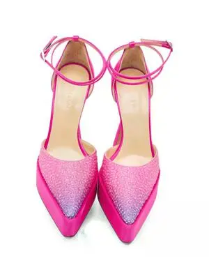 Mach & Mach Galaxy Crystal-embellished Platform Pumps