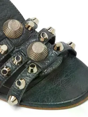 Balenciaga Arena Studded Wedge Sandals