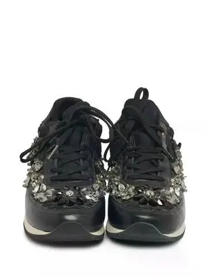 Dolce & Gabbana Embellished Leather Sneakers