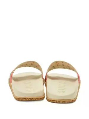 Gucci Gg Web Pool Slides