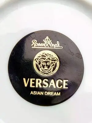 Versace Porcelain Espresso Cup & Saucer