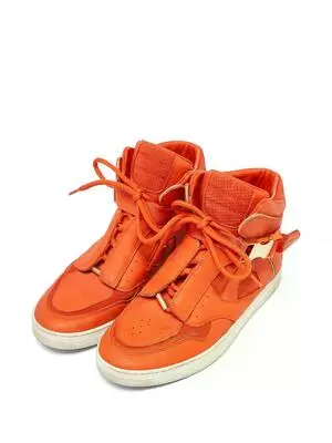 LOUIS VUITTON High Top Leather Sneakers