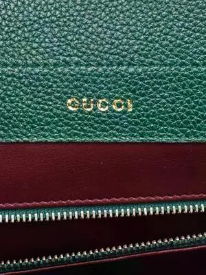 Gucci Zumi Small Leather Two-way Handbag - Green