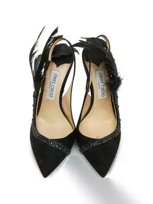 JIMMY CHOO Tacey Pointed-toe Slingback Pumps