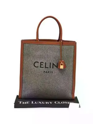 Celine Large Vertical Cabas Tote Bag - Grey