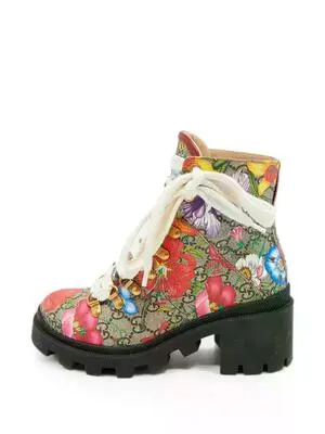 Gucci Gg Flora Ankle Boots