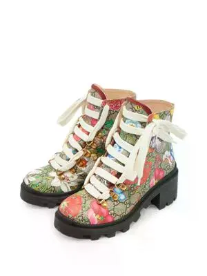 Gucci Gg Flora Ankle Boots