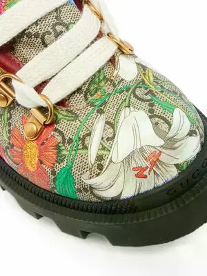 Gucci Gg Flora Ankle Boots
