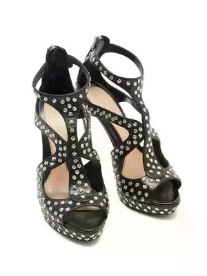 Alexander McQueen Studded Cage Stiletto Sandals