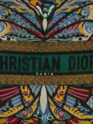 Dior Large Book Butterfly Tote Bag - Blue