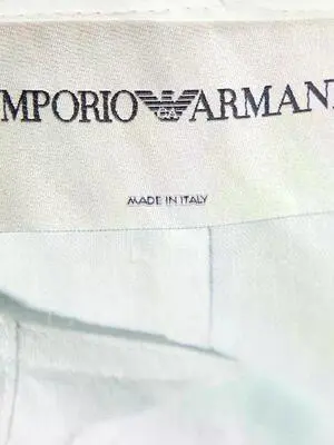 Emporio Armani Linen Zip-up Cropped Jacket