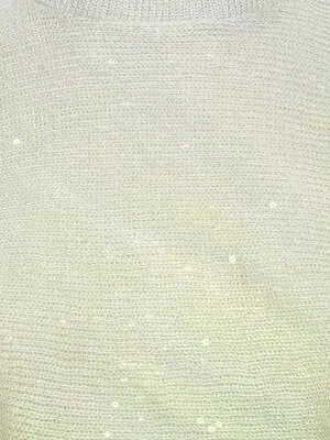 Brunello Cucinelli Sequin Embellished Flared Knit Top