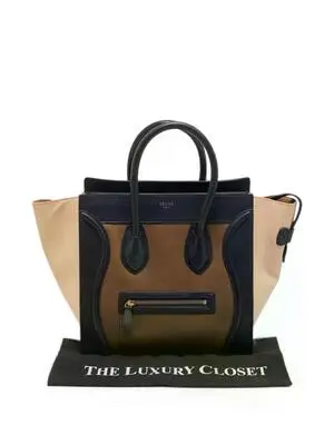 Celine Mini Luggage Tote Bag - Neutrals