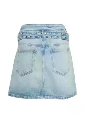 GANNI Belted Mini Skirt