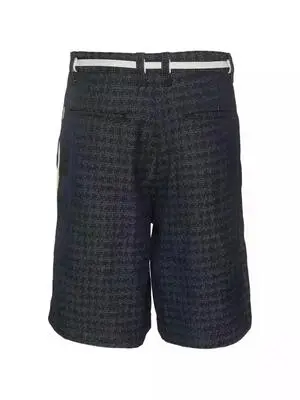 Emporio Armani Drawstring Waist Shorts With Graphic Print